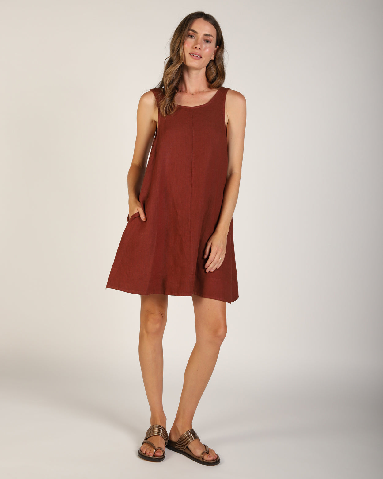 Jenna Dress - Cinnamon – Picnic Clothing