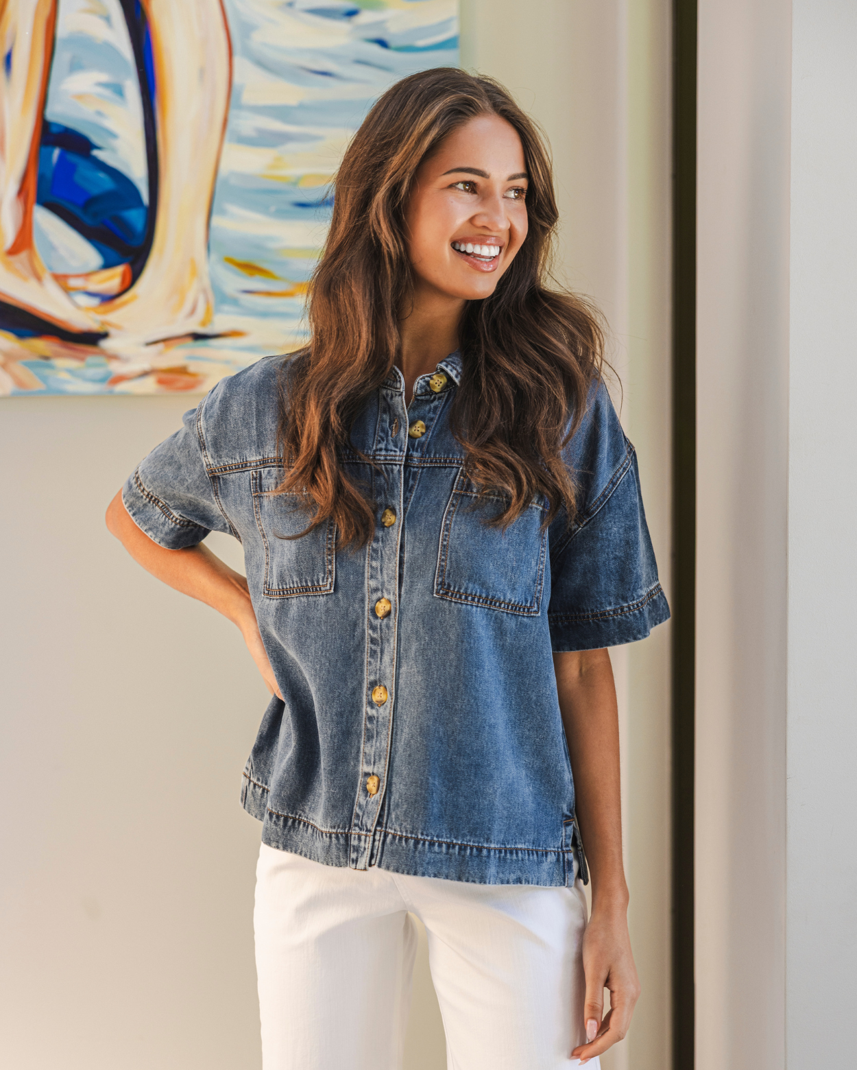 Mel Denim Shirt - Denim – Picnic Clothing
