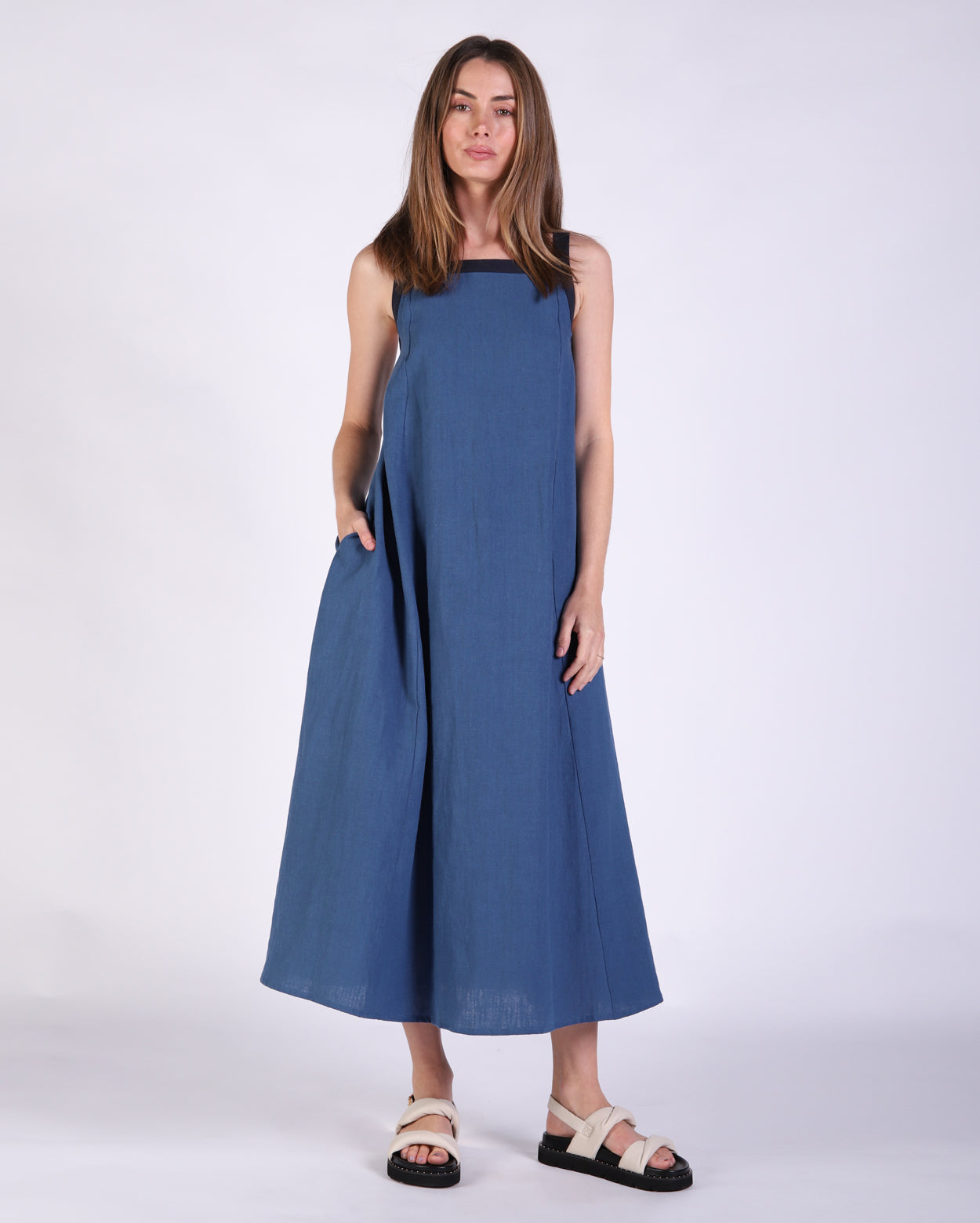 Connie Dress - Blue – Picnic Clothing