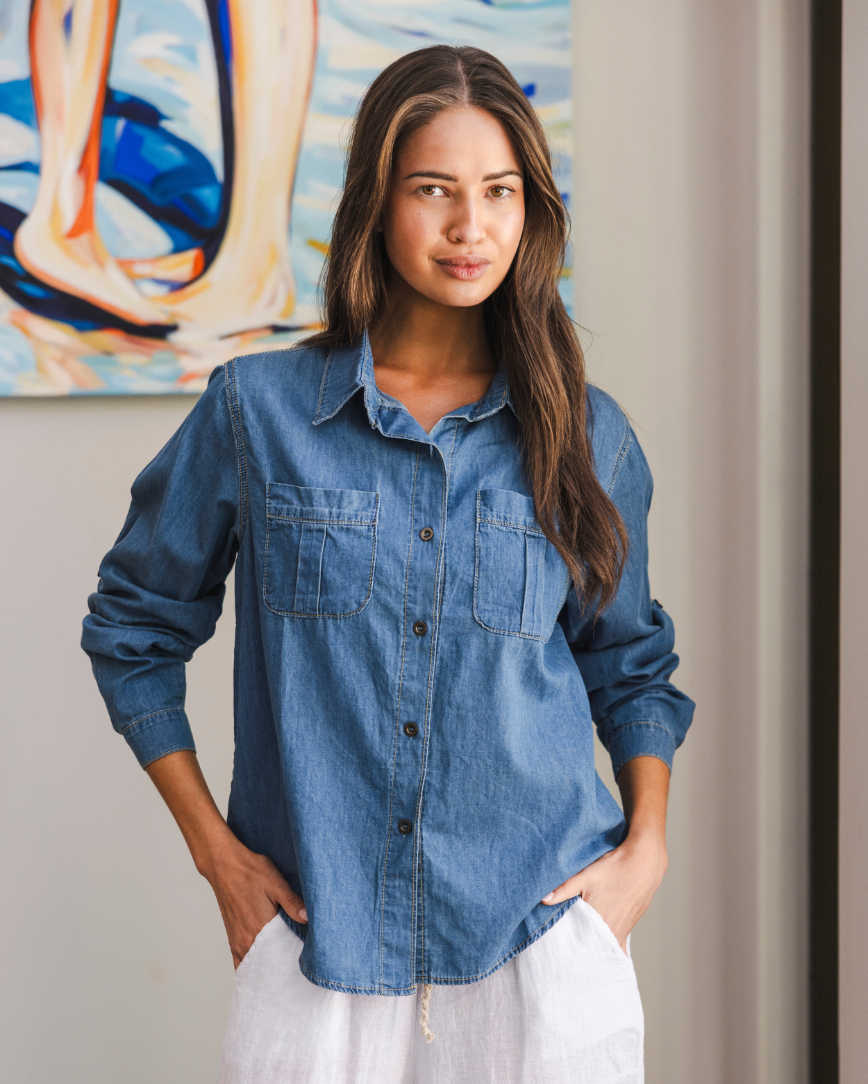 Penny Denim Shirt - Denim – Picnic Clothing
